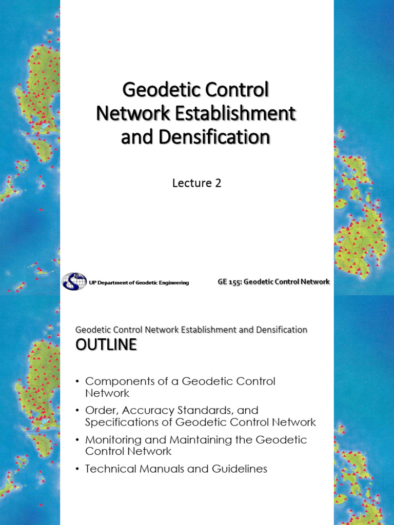 Geodetic Control Network Overview | PDF | Surveying | Geodesy