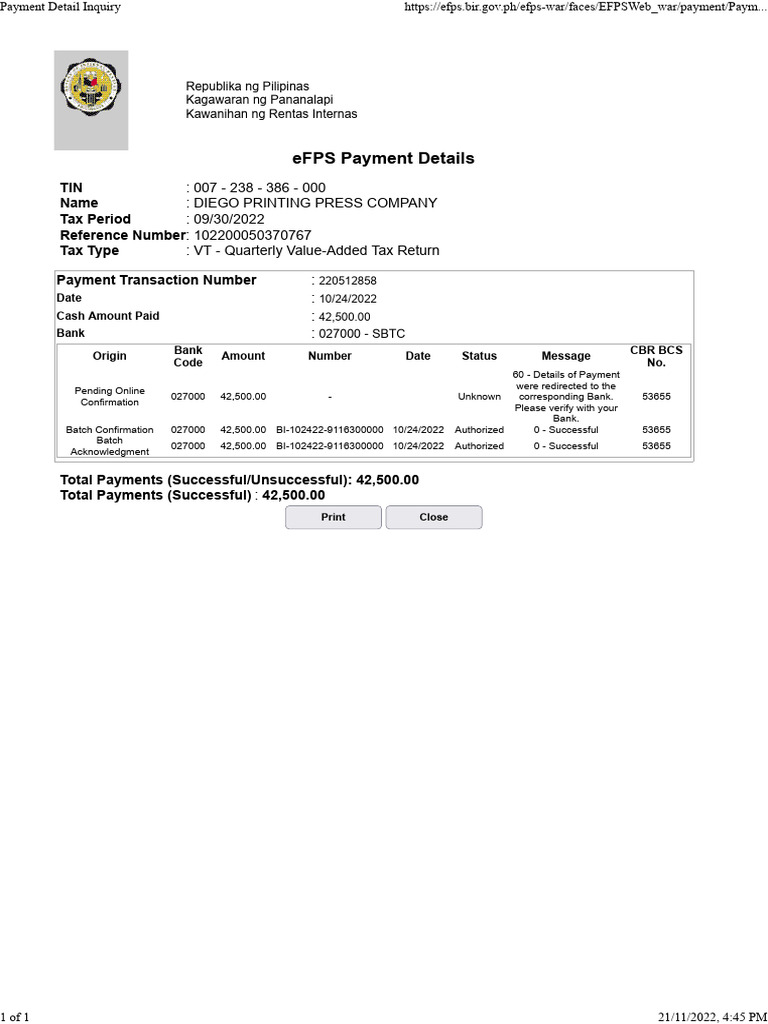 Payment Detail Inquiry Sept | PDF | Trade | Market (Economics)