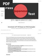 Free JLPT Kanji Test Online - Kanji123 | PDF | Tests | Japan