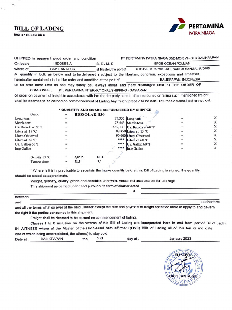 Report - SPOB. OCEAN POLMAN | PDF