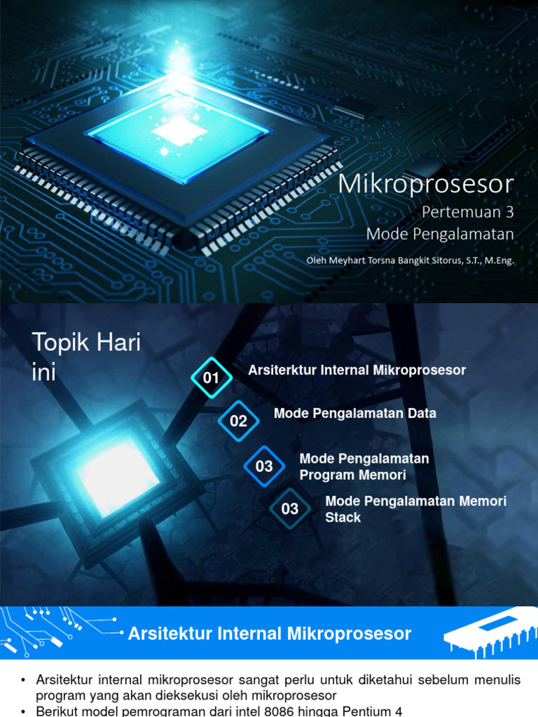 Mikroprosesor Pertemuan 3 Mode Pengalamatan | PDF | Komputer