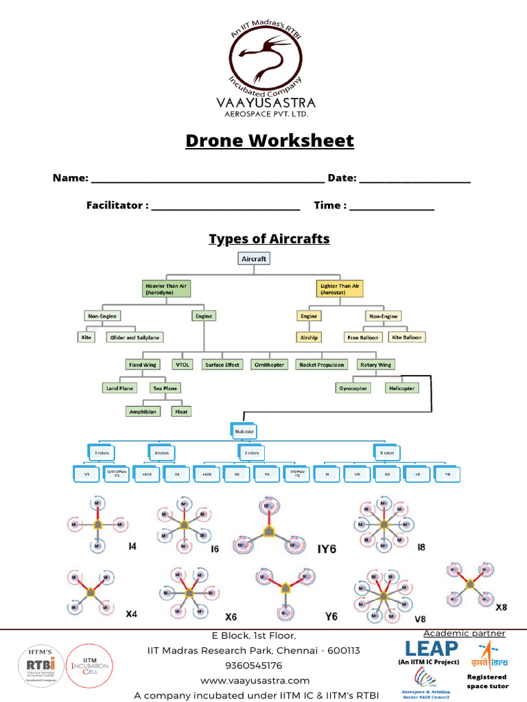Drone Worksheet | PDF | Engineering