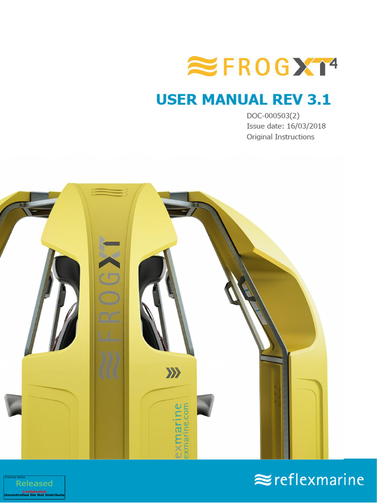 FROG XT4 User Manual Rev 3.1 | PDF | Crane (Machine) | Sea