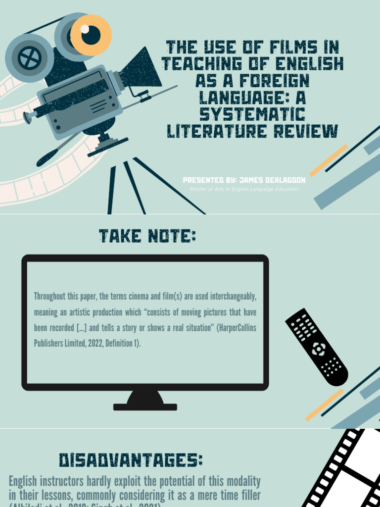The USE of FILMS in TEACHING of English As A Foreign Language A ...