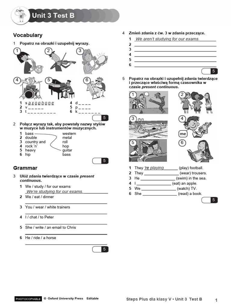 11 - Steps Plus Dla Klasy V U3 B | PDF