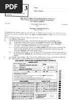 WAEC Mathematics Past Question For 2022 | PDF