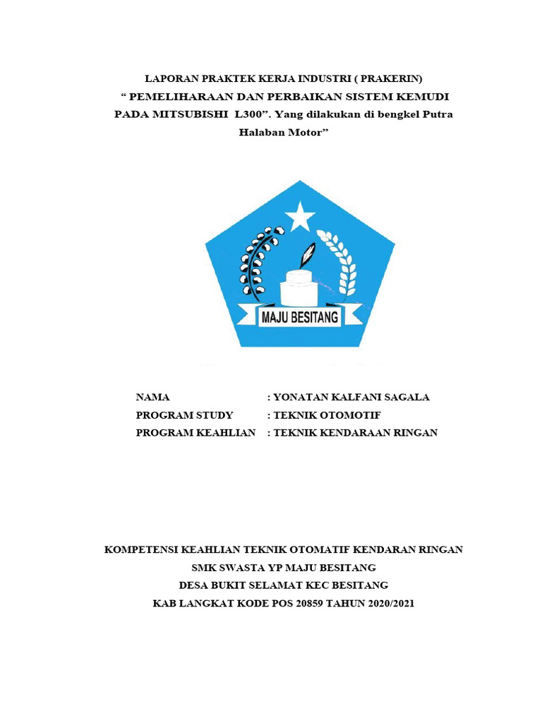 Laporan Prakerin Yonatan Revisi | PDF