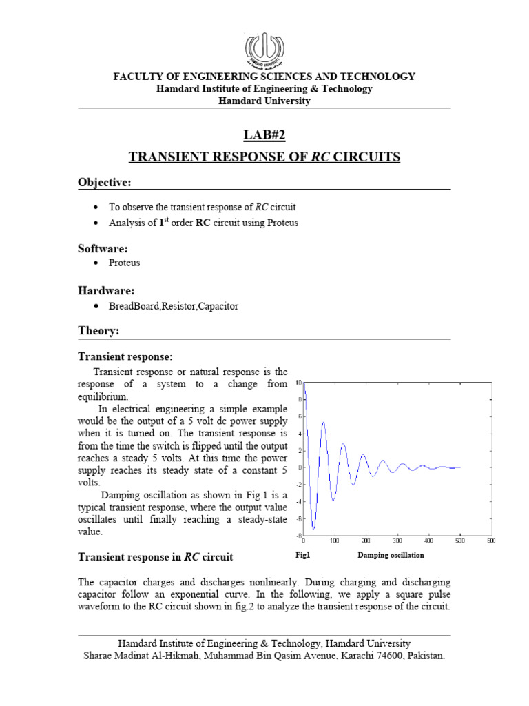 Ena Lab 2 | PDF | Electrical Network | Capacitor