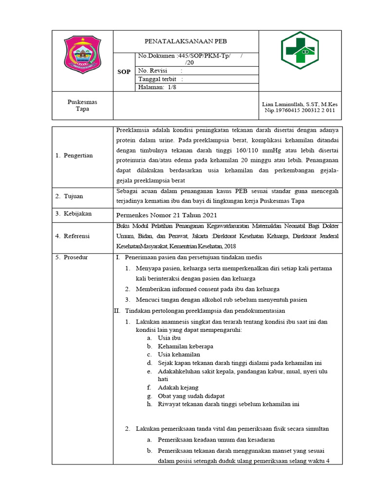 Sop Peb | PDF | Pengembangan Diri | Kesehatan Holistik