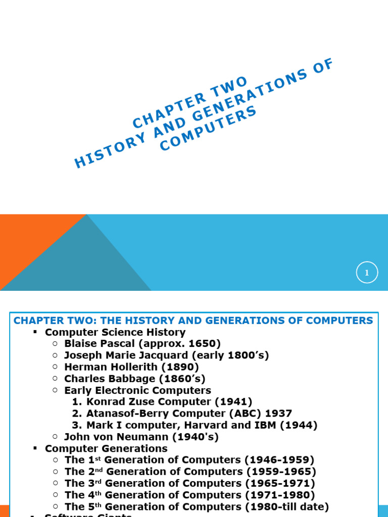 Chapter 2-The History and Generations of Computers | PDF | Integrated Circuit | Computer Hardware