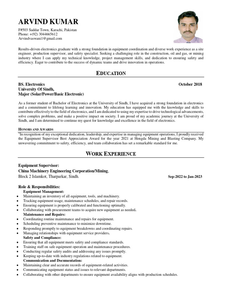 Arvind Kumar CV 2023 | PDF | Business