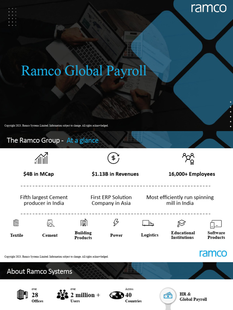 Ramco Global Payroll - SEO | PDF | Payroll | Automation