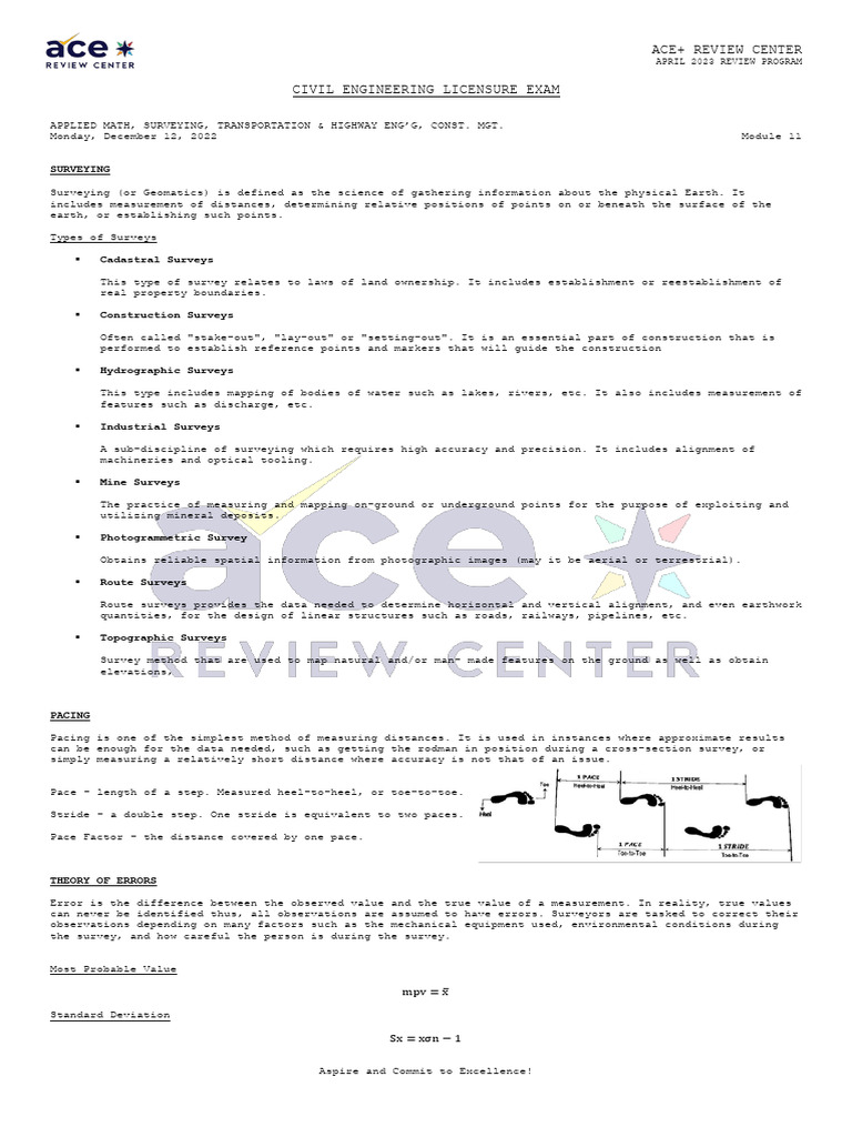 Surveying Principles for Civil Engineers | PDF | Surveying | Latitude