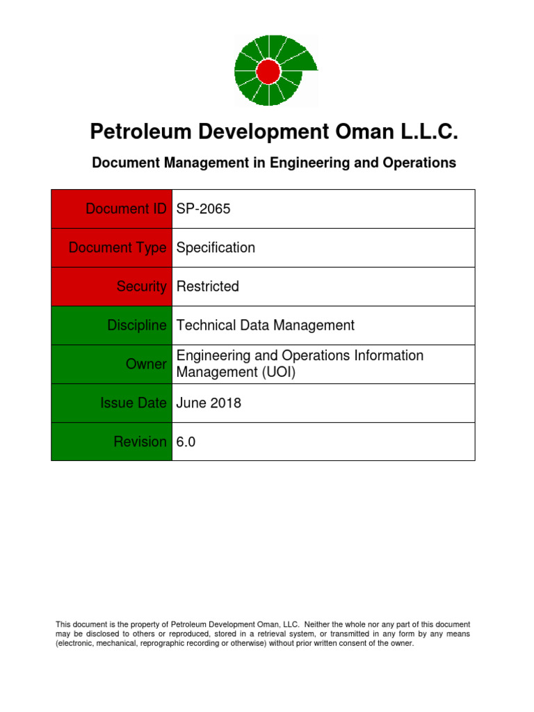 SP-2065 Technical Data Management | PDF
