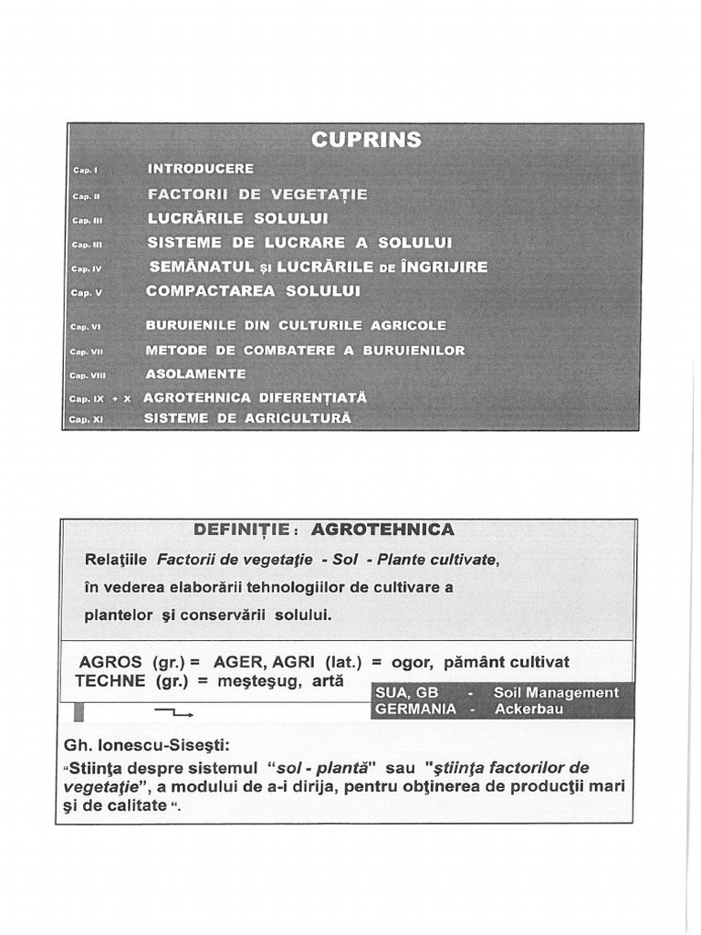 Agrotehnica Anul 2 Partial 1 | PDF