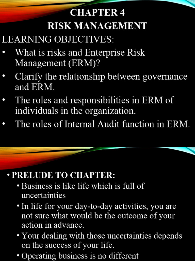 Internal Audit Chap 4 | PDF | Risk | Risk Management