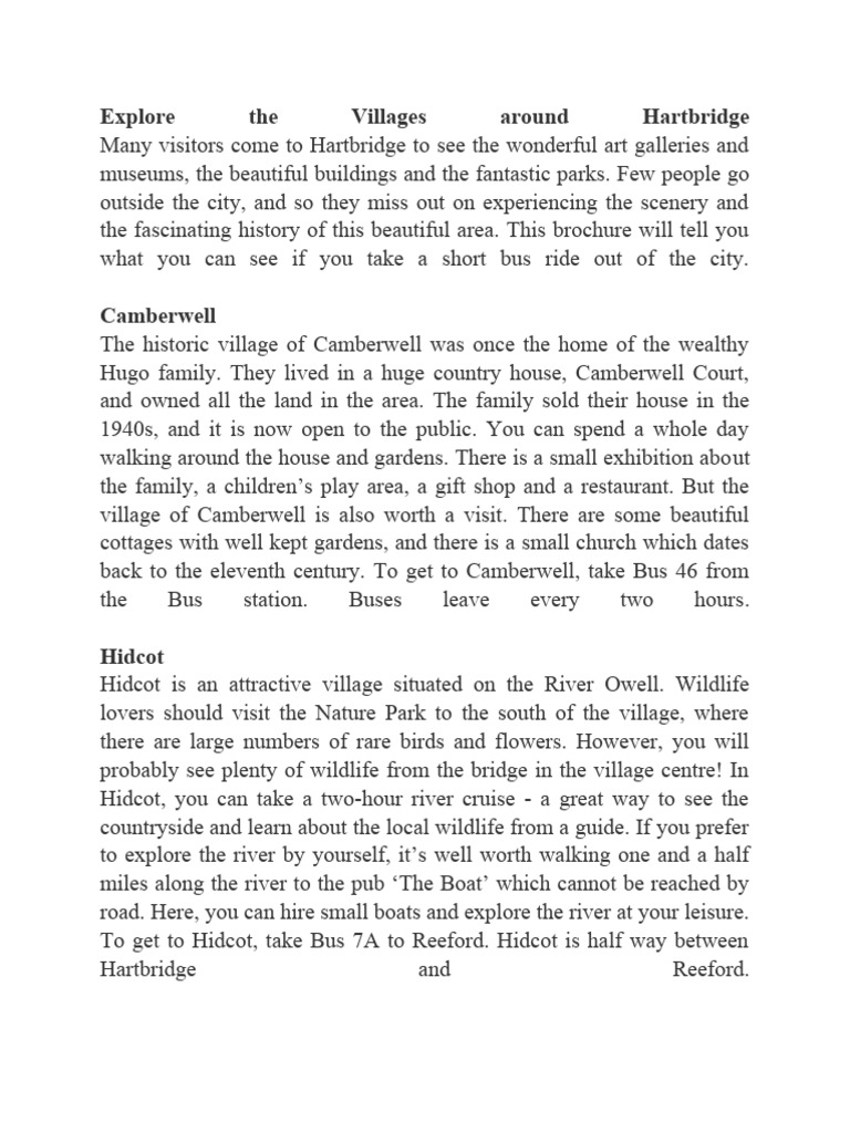 Explore The Villages Around Hartbridge | PDF | Rain | Physical Geography