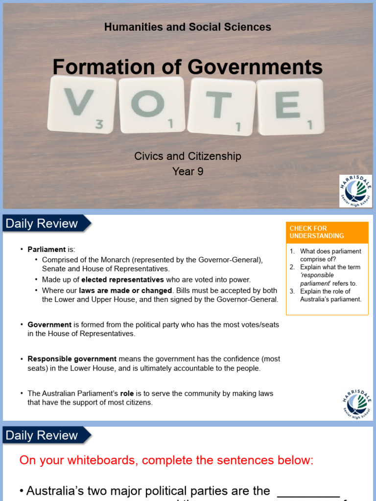 Formation of Government | PDF | Voting | Elections