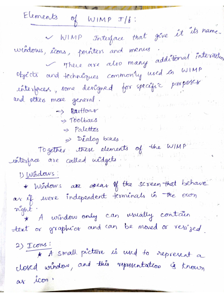 elements of WIMP | PDF