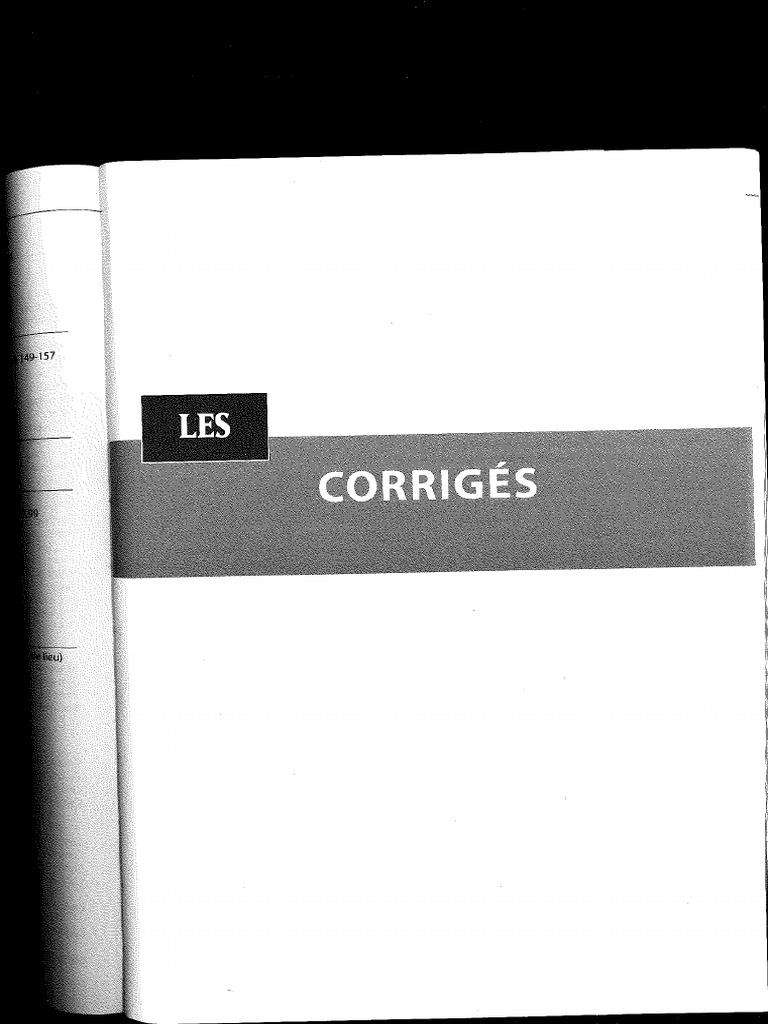 Grammaire 350 A2 Corriges | PDF