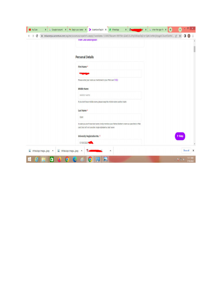 Accenture Registration Guide | PDF