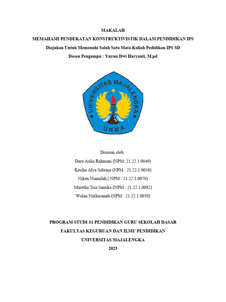 Makalah Kel 5 Pend. Ips | PDF