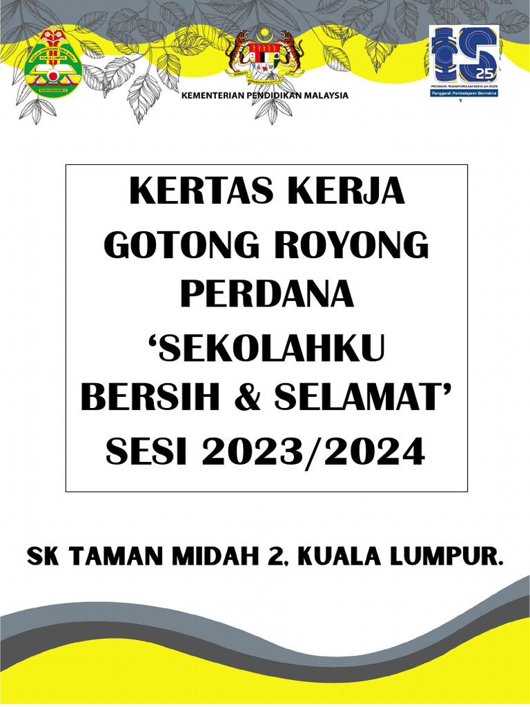 Kertas Kerja Gotong-Royong Perdana 2023 | PDF