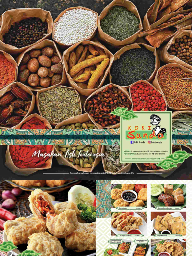 Koki Sunda Menu PDF | PDF