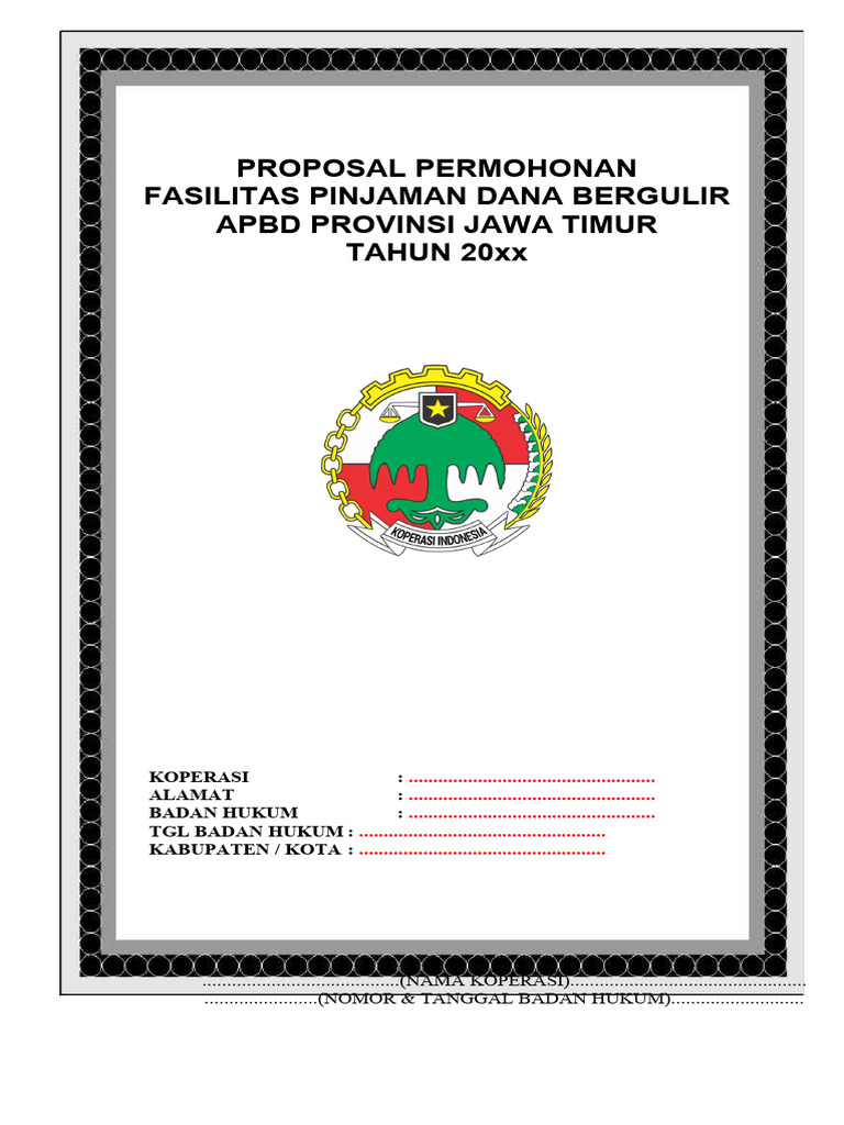 Contoh Format Permohonan Dagulir Koperasi | PDF