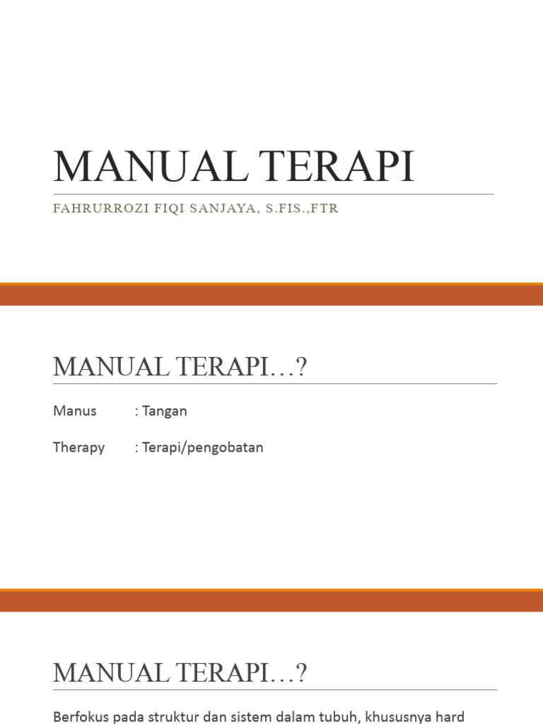 Manual Terapi Spine 1 | PDF | Sains & Matematika | Agama & Spiritualitas