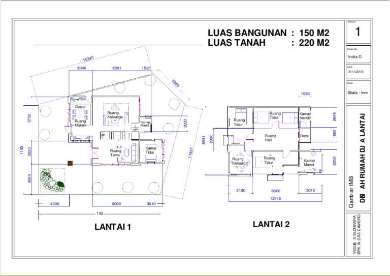 Dokumen - Tips Contoh Gambar Imb Denah | PDF
