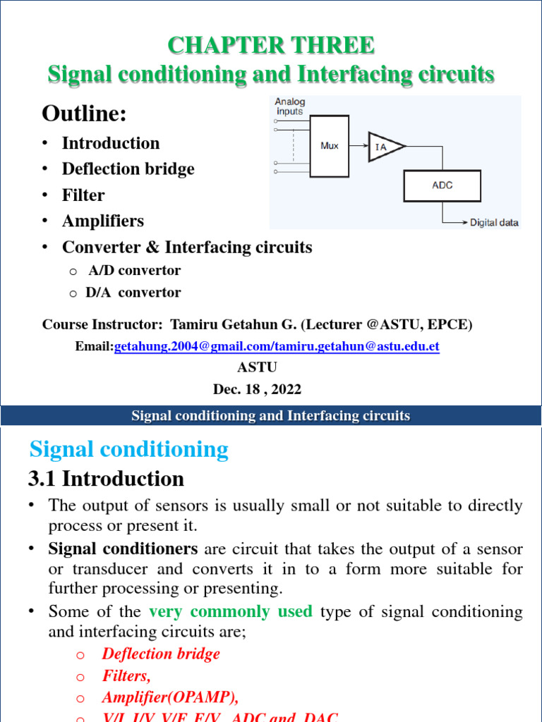 Chapter-3 Instrumentation 2022 | PDF | Analog To Digital Converter ...