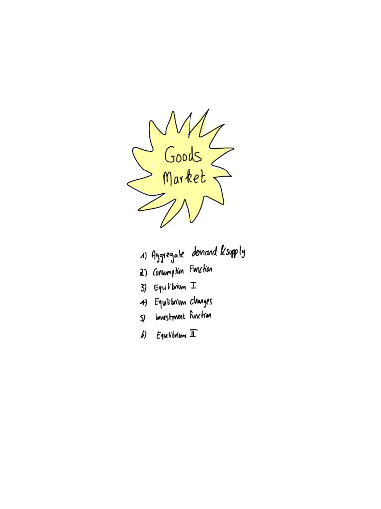 Goods Market | PDF | Economic Equilibrium | Consumption (Economics)