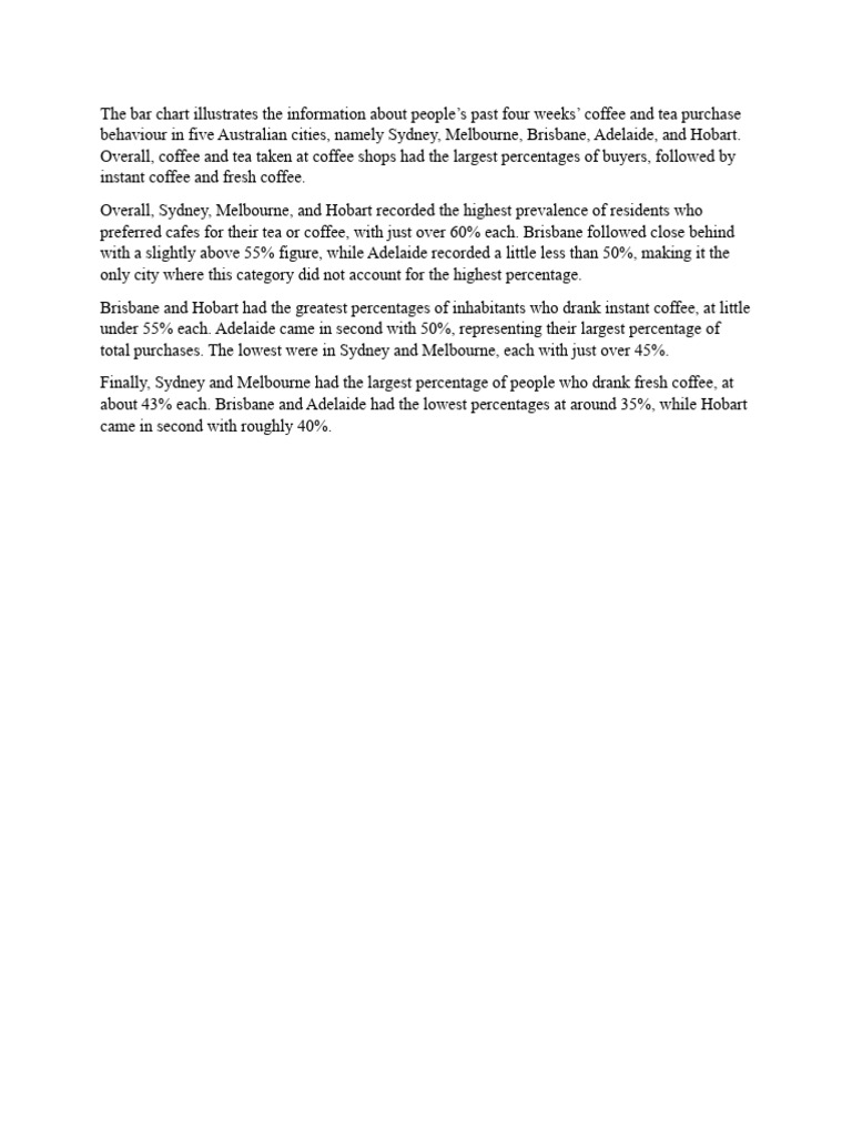 The Bar Chart Illustrates The Information About People | PDF