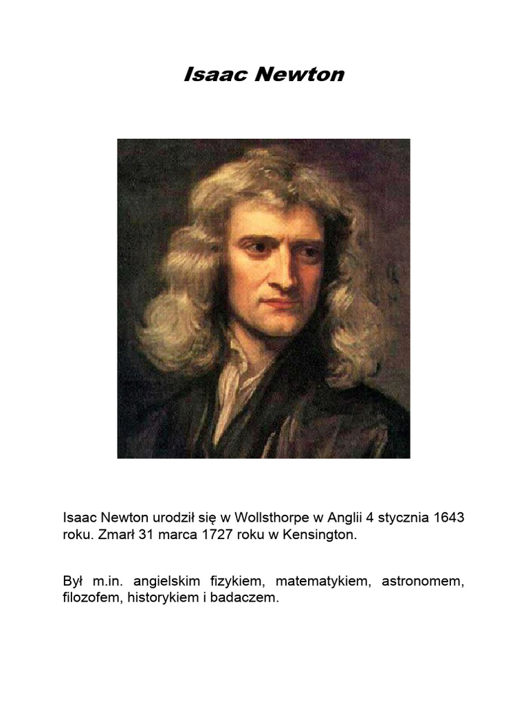 Isaac Newton | PDF