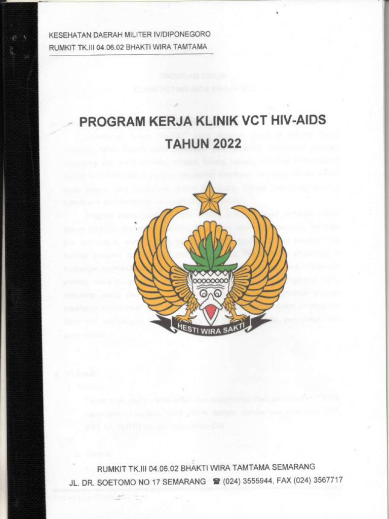 Program Kerja Hiv Tahun 2022 | PDF