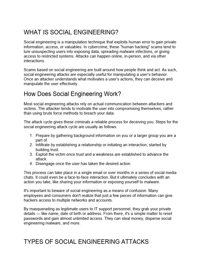 Social Engineering Research | PDF | Social Engineering (Security) | Phishing