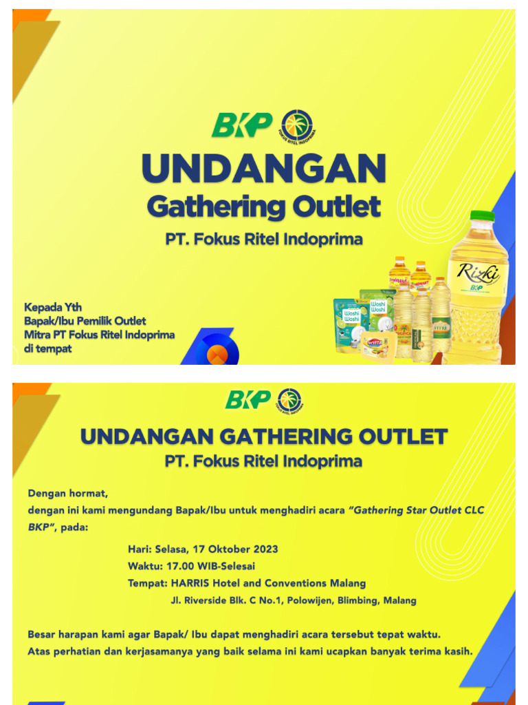 Undangan Gathering - Toko | PDF