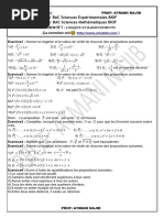 Notions de Logique Corrige Serie D Exercices 1 | PDF | Raisonnement déductif | Concepts ...