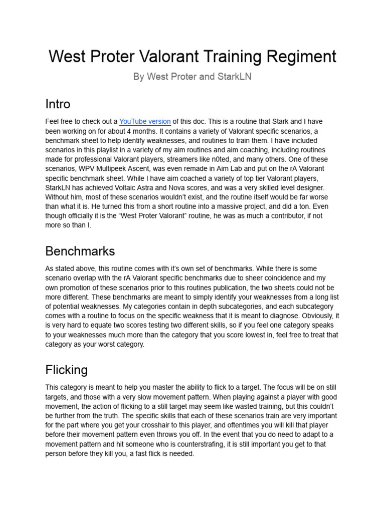 WPV Training Regiment | PDF