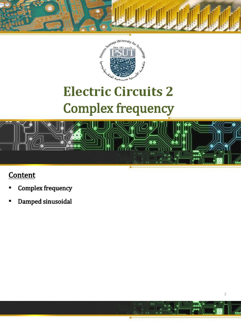 Ch14 Complex Frequency | PDF | Damping | Complex Number