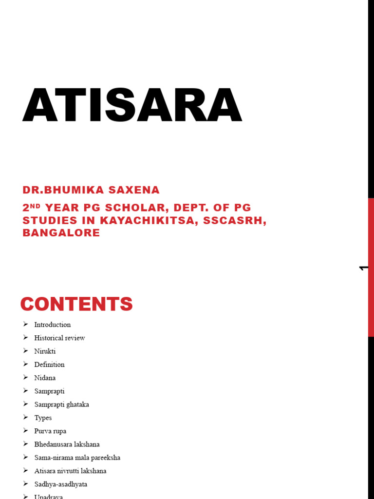 ATISARA | PDF | Ayurveda | Medicine