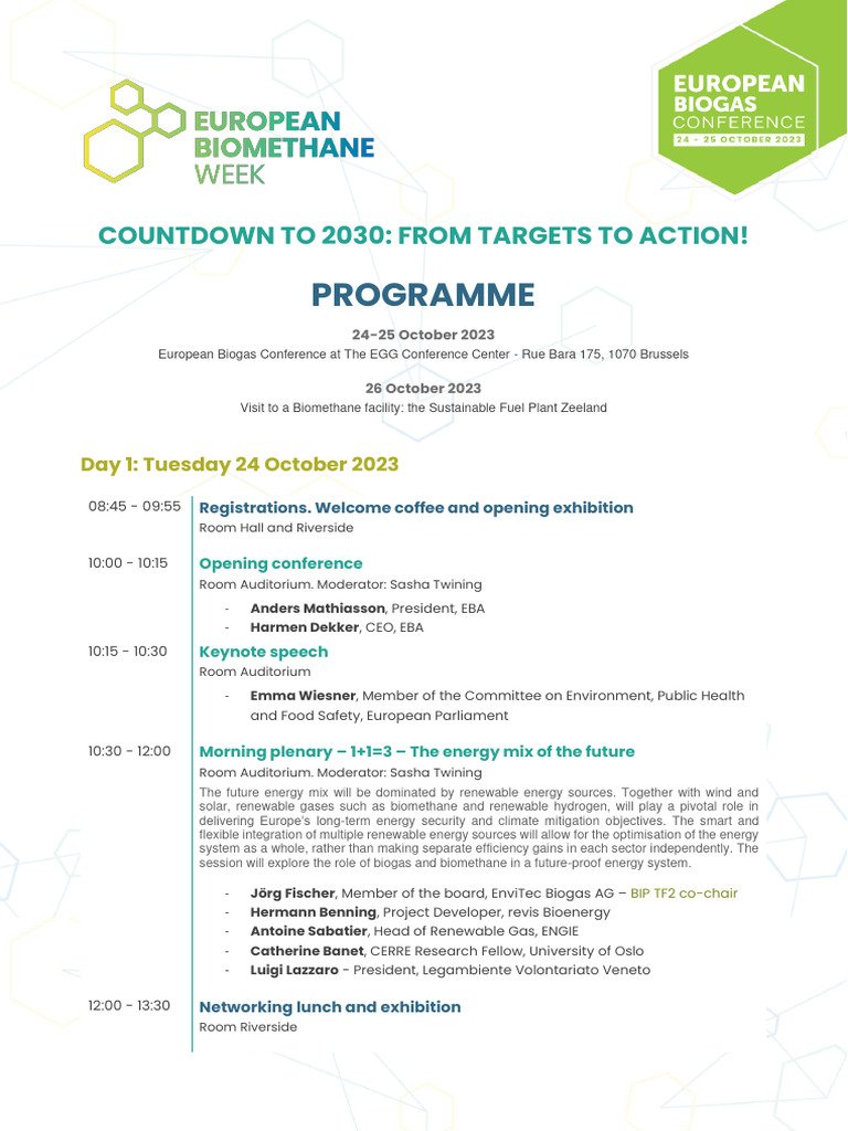 Programme EBA Conference 2023 | PDF