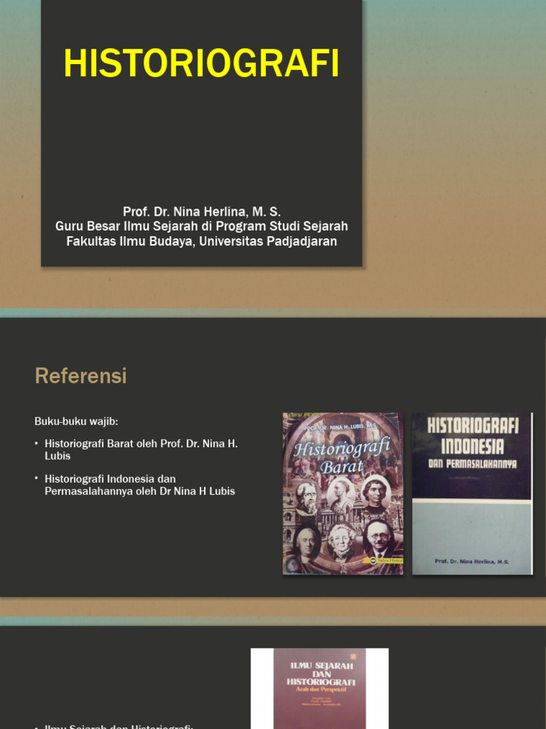 Historiografi (Pertemuan1-3) | PDF