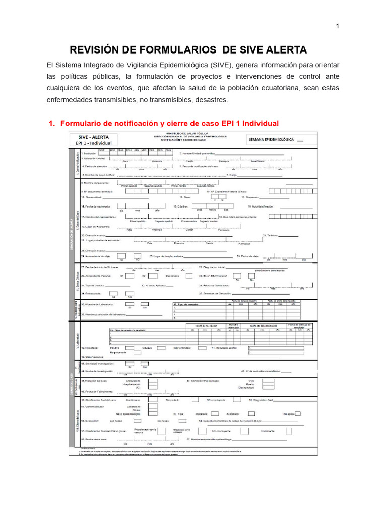 Revisión de Formularios Sive Alerta-2-12 | PDF | Epidemiología | Epidemias