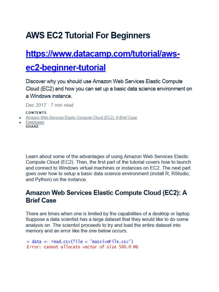 Amazon EC2 Lab2 | PDF | Cloud Computing | Amazon Web Services