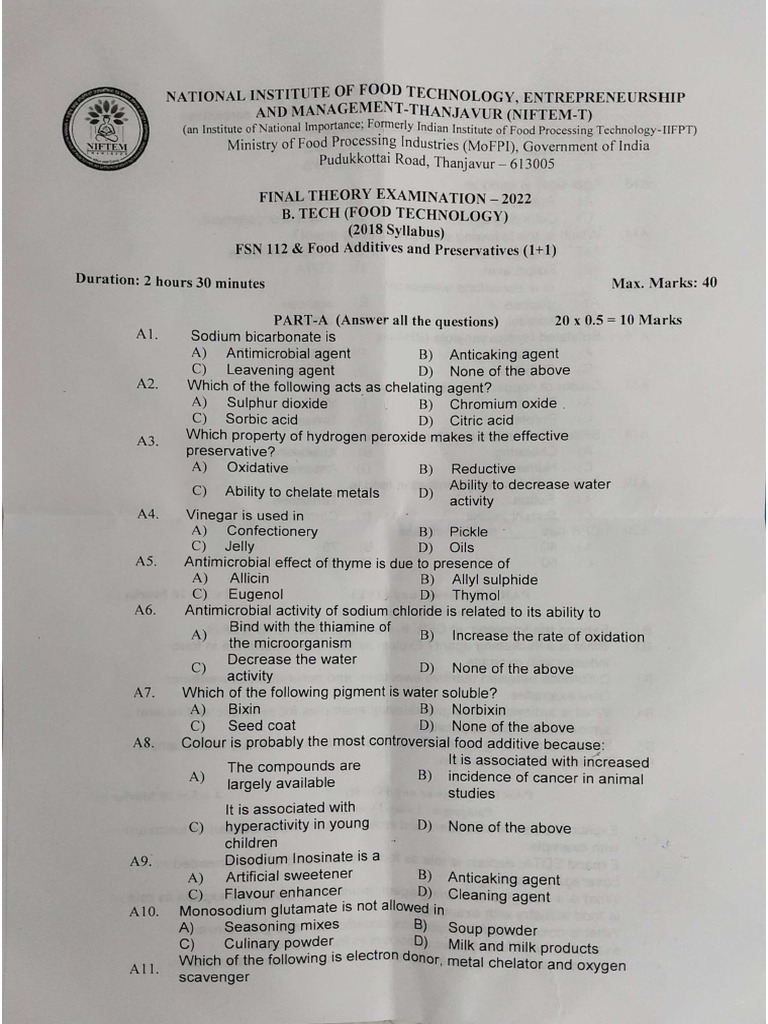 FSN 112 Final Theory | PDF