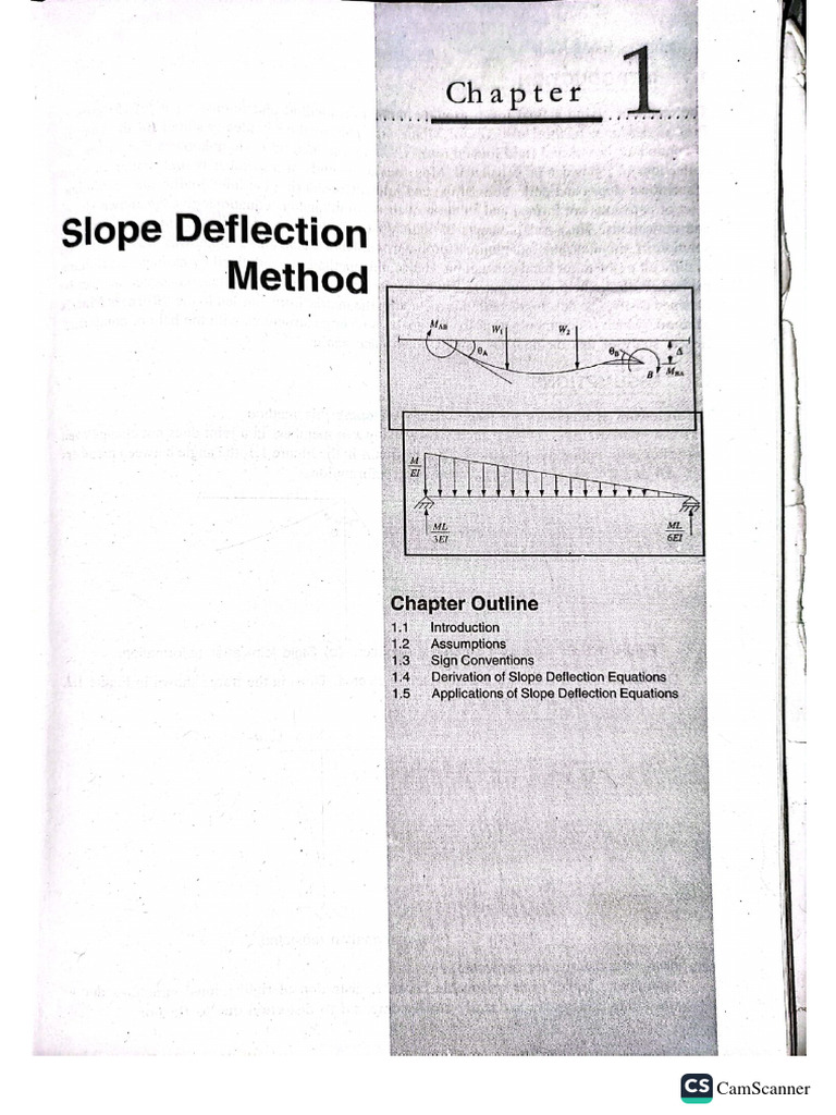 Slope Deflection Method Structural Analysis | PDF