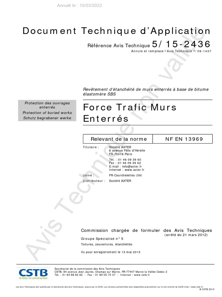 Force 4000 Avis AF152436 | PDF