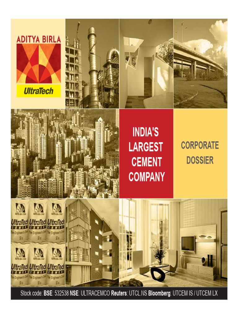 UltraTech Corporate Dossier - Jan17 | PDF | Economic Growth | Gross ...